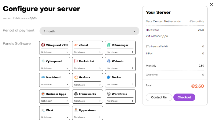 Order a server via the HOSTKEY website - Documentation & FAQ